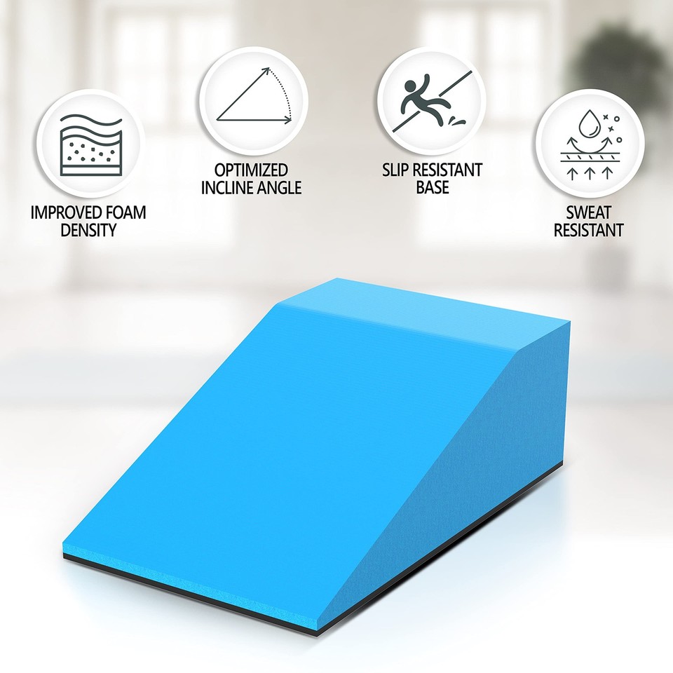 Yoga Foam Wedge Blocks Pelvic Sacral Non-Slip Calf Raise Squat Pilates ...