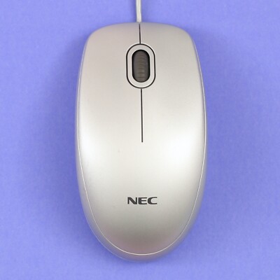 NEC M-U0003 Optical USB 2-Button Computer Mouse w/ Scroll Wheel (Silver ...