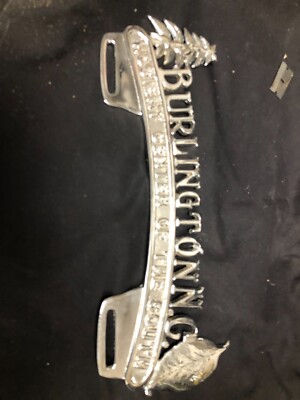 license plate topper BURLINGTON north carolina | eBay