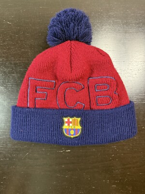 Barcelona Football Club FCB Soccer Winter Hat Cap (Unisex Adult Sizing ...