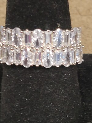 925 CZ Ring 5.5 Grams TW Size 9 | eBay