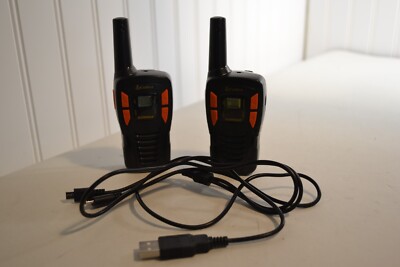 TWO - COBRA CXT145 MicroTalk 16 Mile Rechargeable Walkie Talkie 2 Way ...