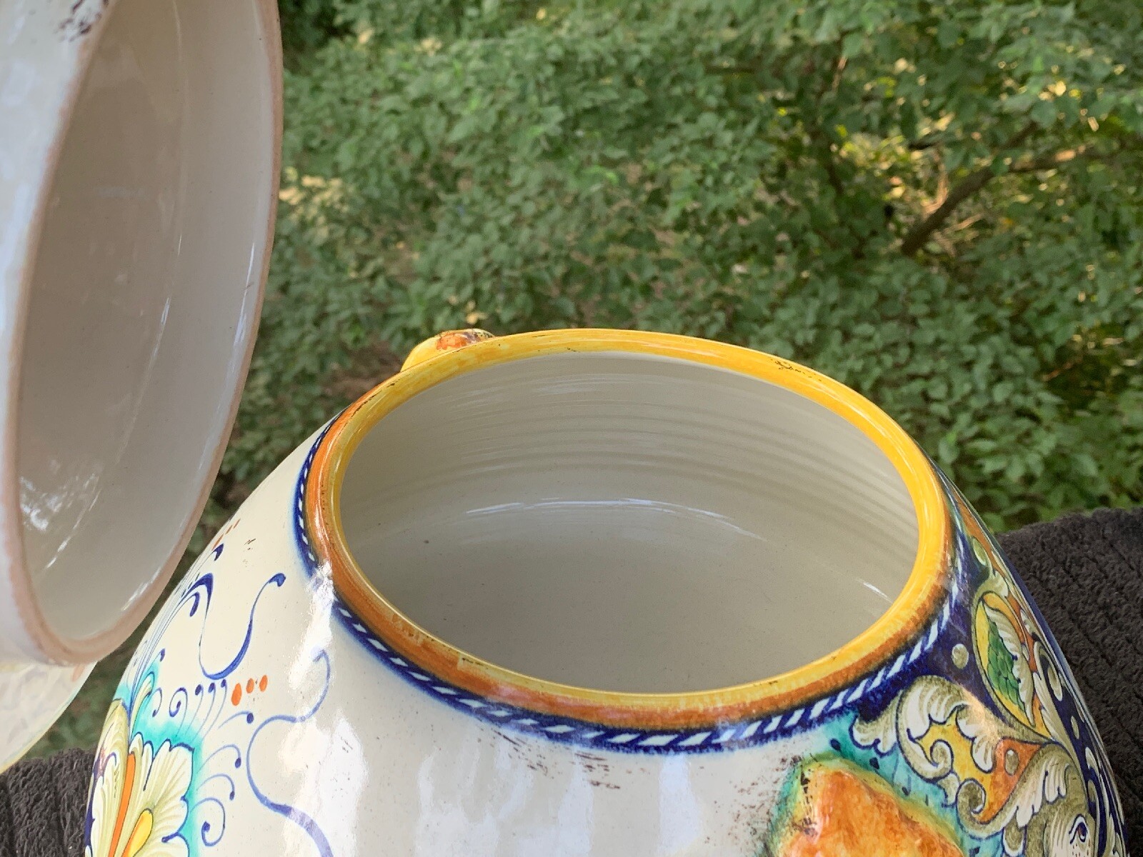 Deruta Handpainted Alvaro Binaglia Italy Istroiato SUN & BELLA Bowl ...
