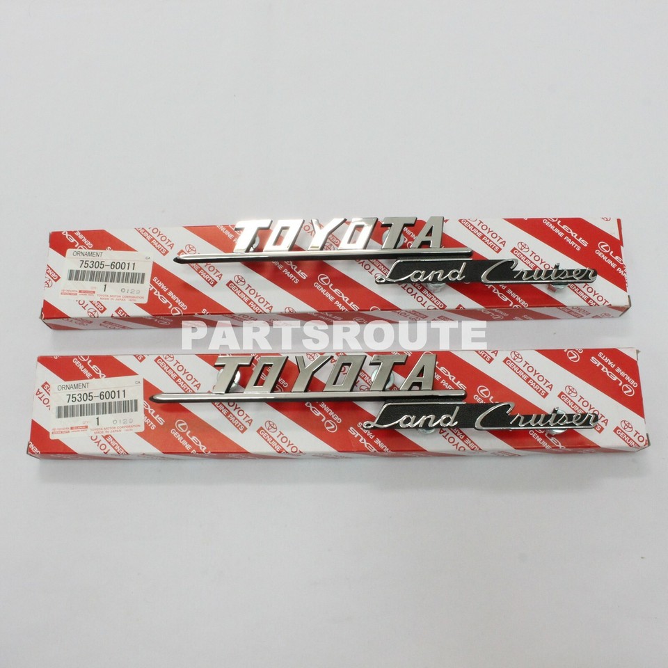 Toyota Land Cruiser FJ40 FJ42 FJ43 FJ45 HJ OEM Front Fender Emblem ...