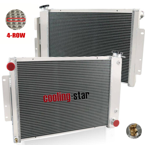 4-Core Radiator For 67 68 69 Chevy Camaro / Pontiac Firebird Trams Am ...