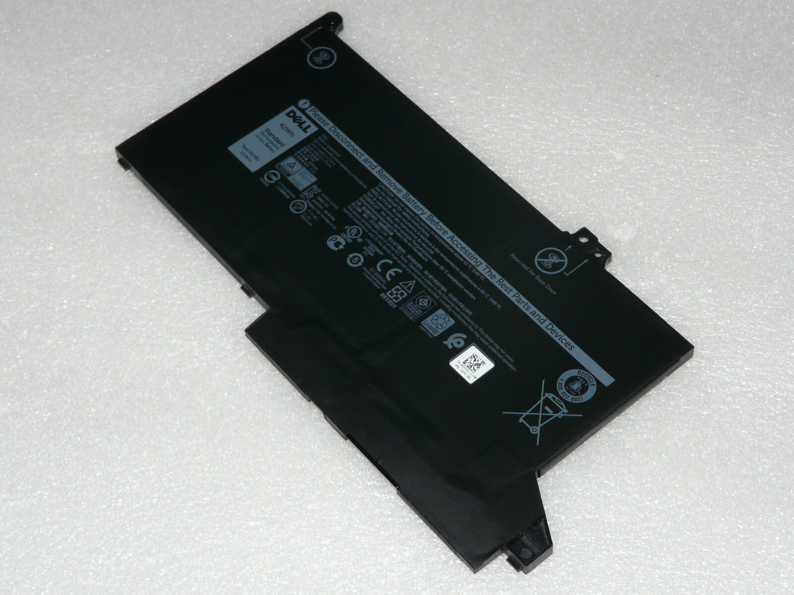 NEW GENUINE DELL LATITUDE 5300 5310 2-in-1 7300 7400 42Wh 11.4V BATTERY ...