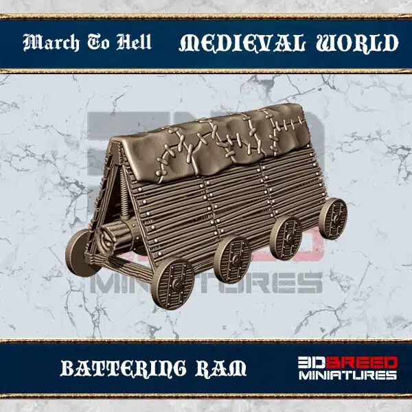 Mongol Battering Ram Ancient Replicas Relief Of Siege Scene With