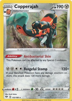 Pokemon - Copperajah #132/189 - SWSH03: Darkness Ablaze Holo | eBay