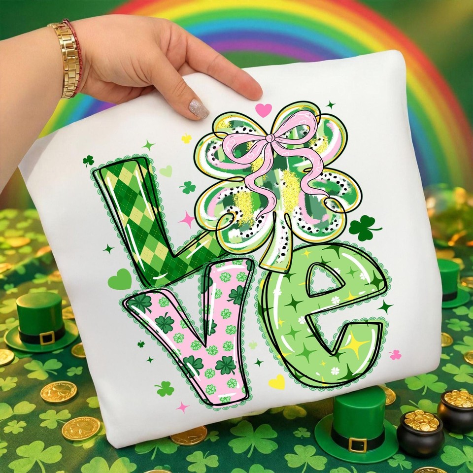 Brushstroke Lucky Shamrock, St Patrick’s Day Sublimation | eBay