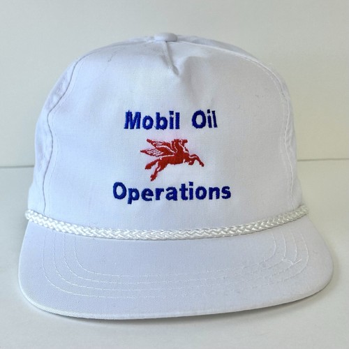 vtg mobil oil hat - Gem