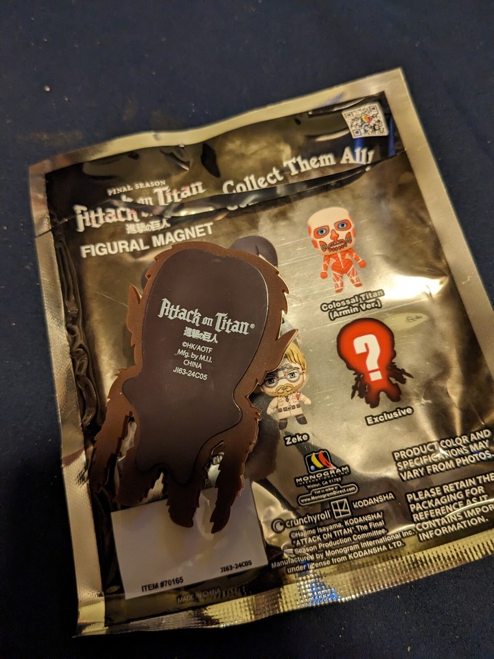 Beast Titan Attack On Titan Monogram 3D Figural Magnet open | eBay