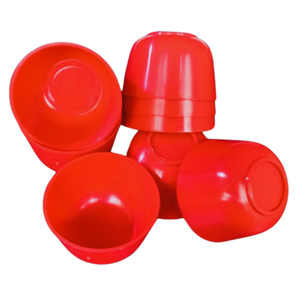 24 Pieces Puto Kutsinta Pichi Pichi Talam Lompang Red Cup Mold 4.5 cm ...