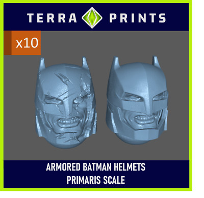 ARMORED BATMAN Helmets - (10x total bits) - compatible with sm marines ...