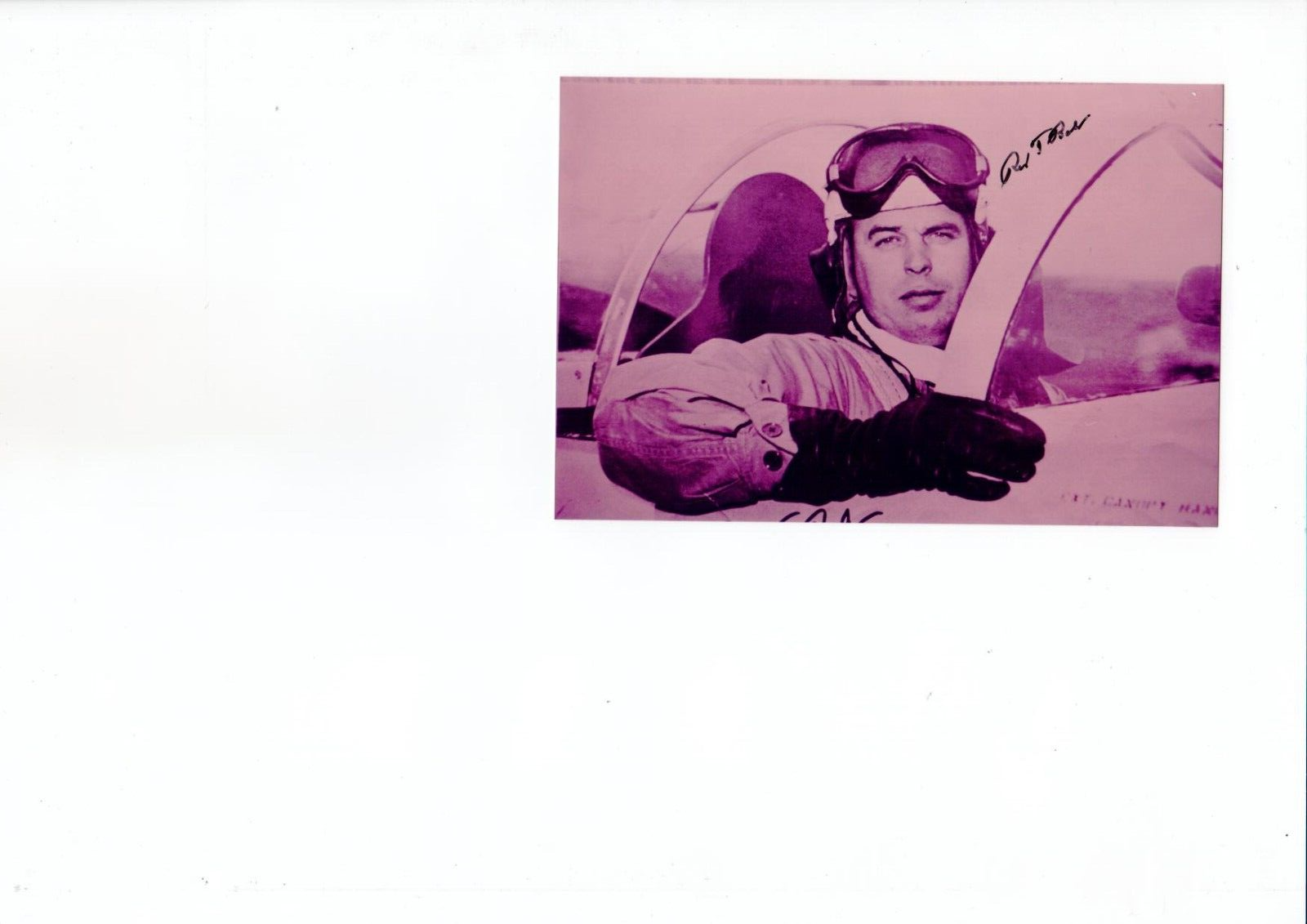 Rex Barber Signed 6x4 Autographed Photo WWII P-38 Ace 5V Shot down ...