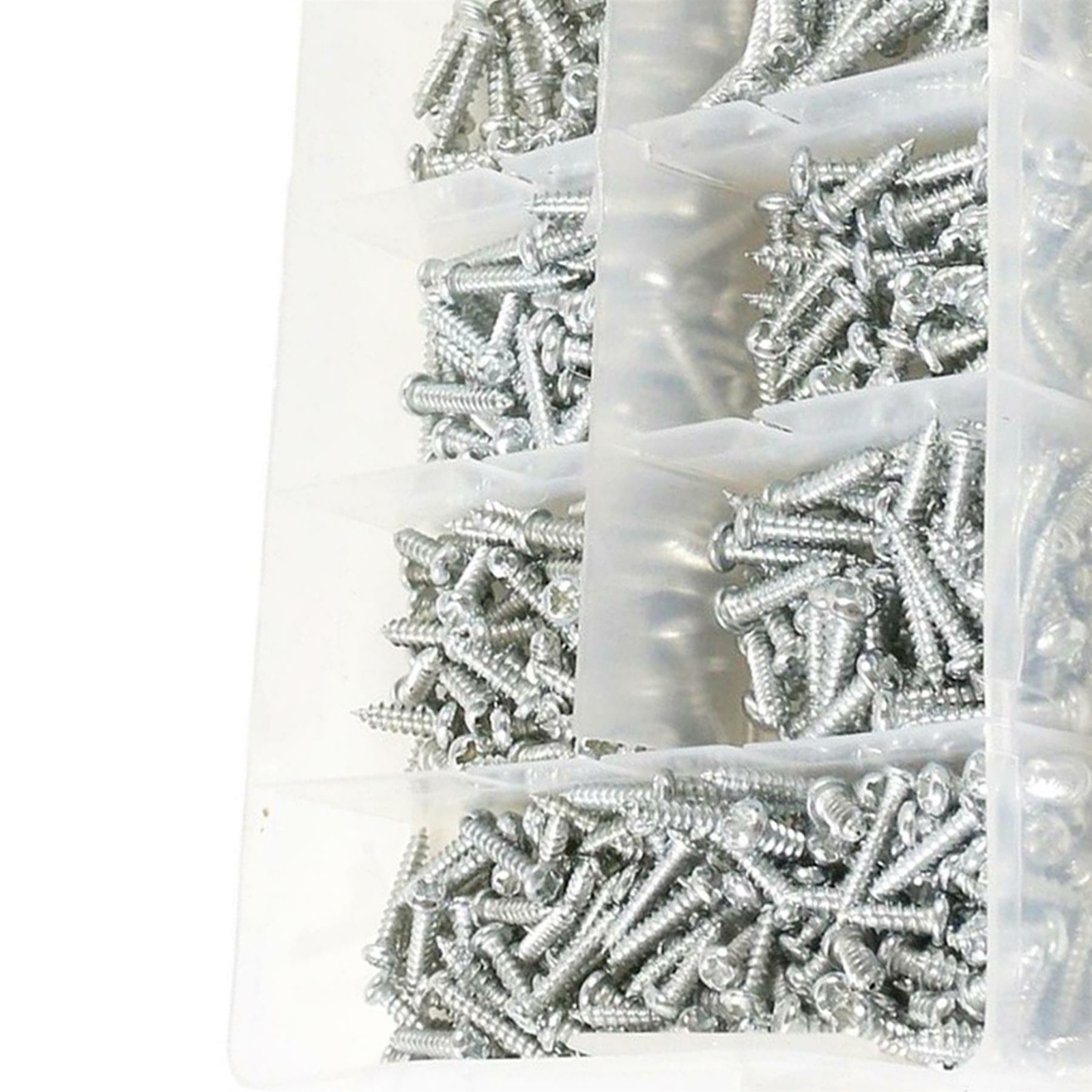 550 Pc Assorted Self Tapping Screws, Steel BZP for Wood, Plastic ...