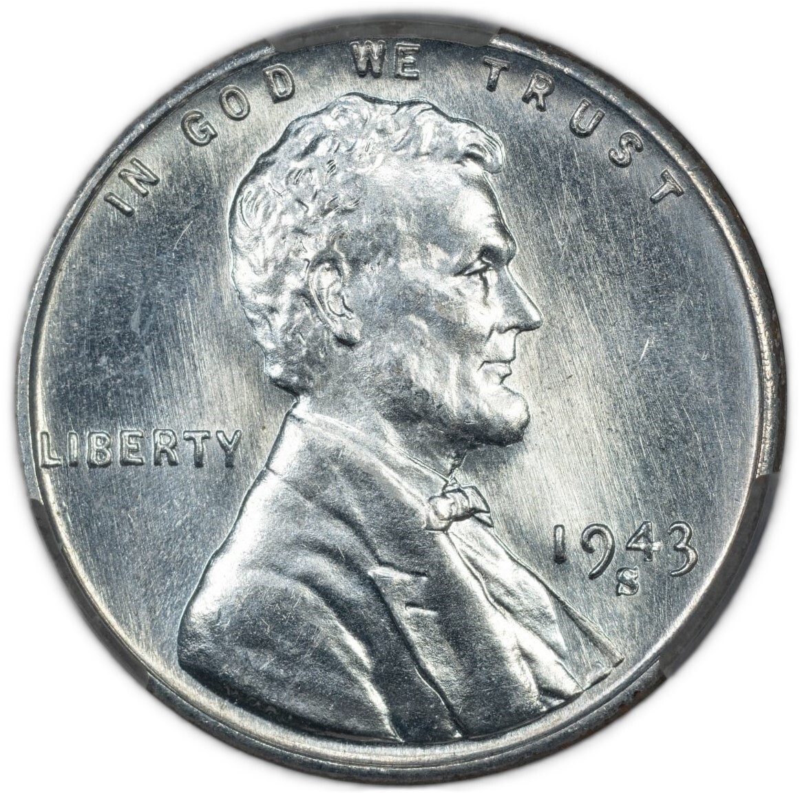 1943-S 1C MS67 CACG Lincoln Steel Cent War Penny San Francisco CAC ...