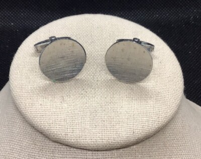 Vintage Mens Foster Silver Tone Costume Cuff Links B405 | eBay