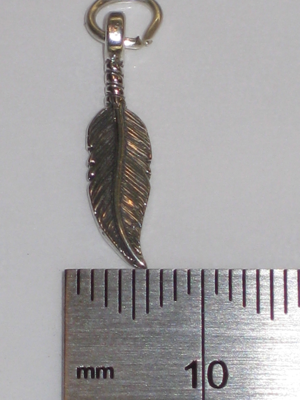 Pack of 20 Feathers small sterling silver charms .925 Feather charm- | eBay