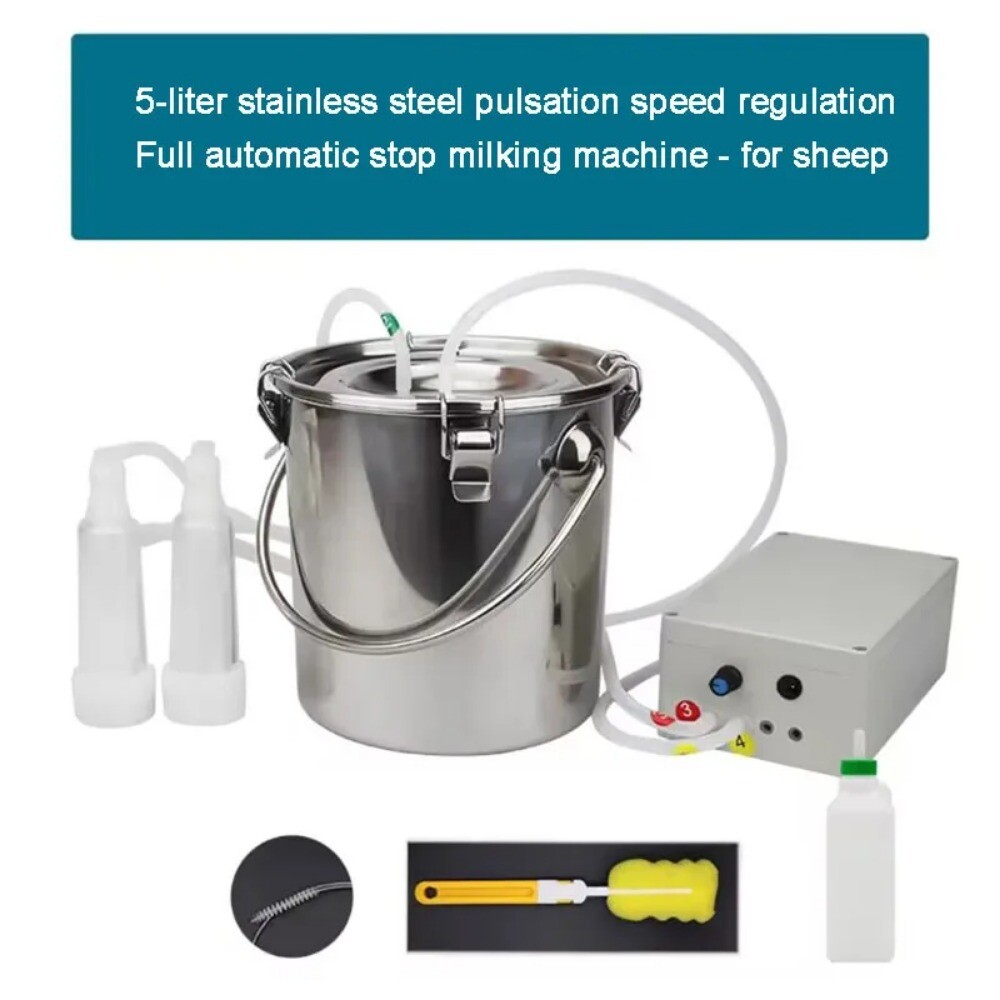 Electric Cow and Sheep Milking Machine 220V Vacuum Pump Milking ...