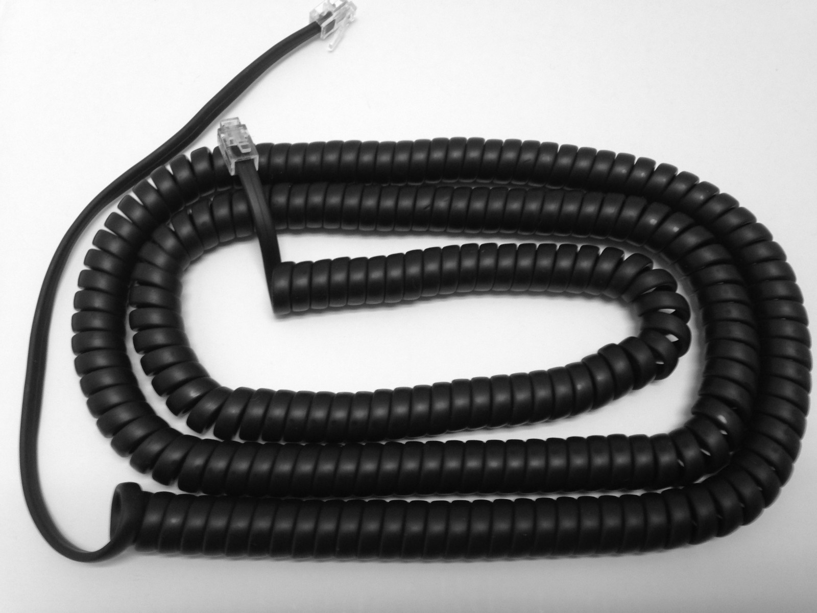 Mitel 25 Ft Long Handset Curly IP Phone Cord 5312 5324 5320 5330 5340 ...