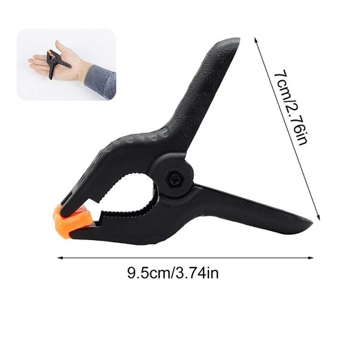 12 X Large Spring Clamps 6 Set Heavy Duty Market Tarpaulin Quick Grip ...