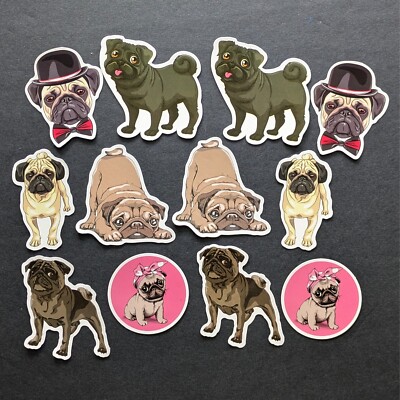 Pug Stickers, Pug Decals, Pug Lover Stickers | eBay