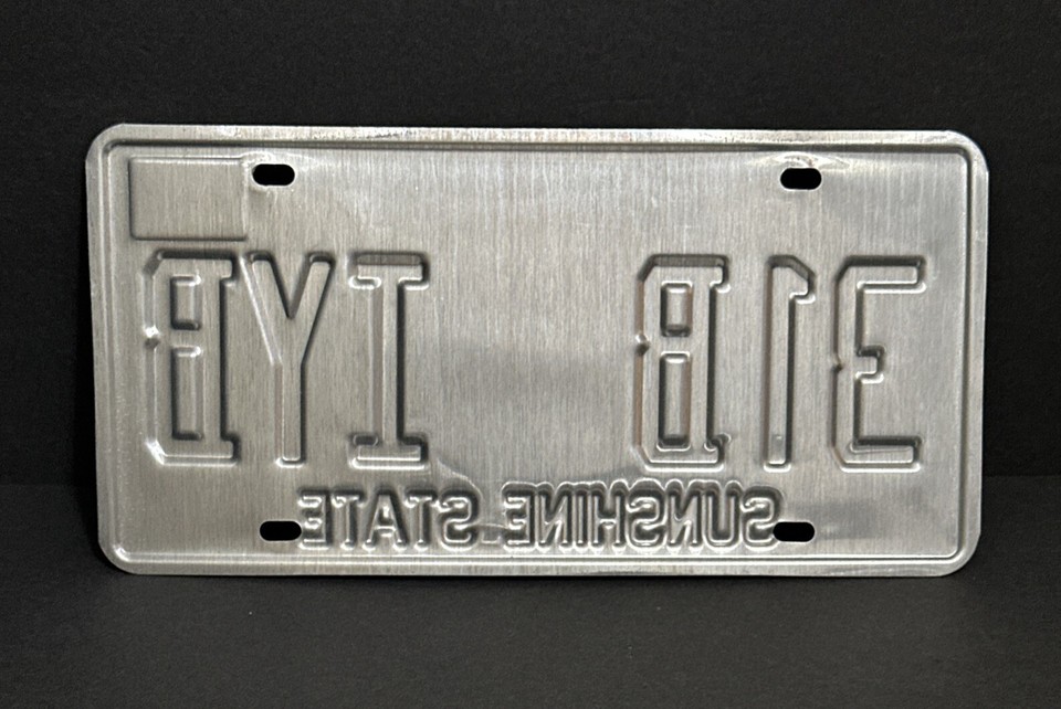 FLORIDA PERMANENT LICENSE PLATE — 31B 🍊 IYB — SUNSHINE STATE | eBay