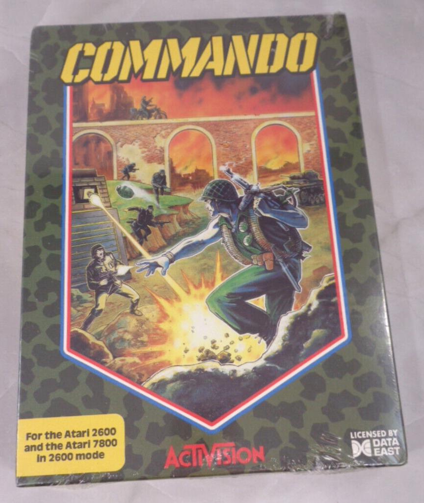 Commando (Atari 2600/7800, 1985) by Activision Green Box New Sealed | eBay