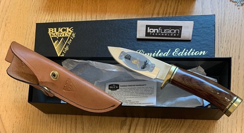 RARE Buck 192 IONFUSION LIMITED EDITION DUCKS KNIFE NEVER USED IN BOX ...