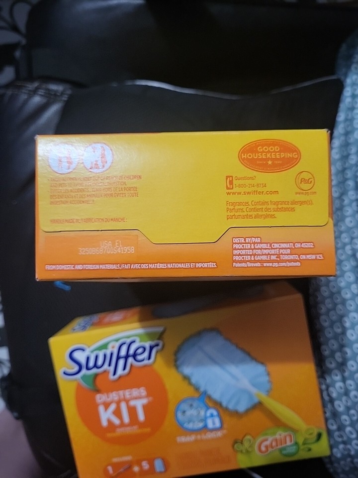 Swiffer Duster Short Handle Starter Kit 1 Handle 5 Dusters NEW SEALED ...