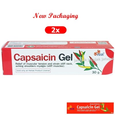 2x Capsaicin Arthritis Pain Relief Hot Gel Capsicum 30g Muscular | eBay UK