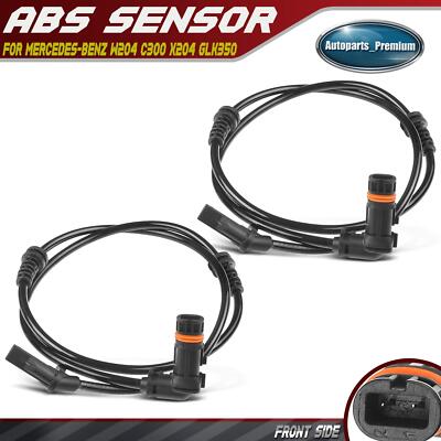 2pcs Front Side ABS Wheel Speed Sensors for Mercedes-Benz W204 C300 ...