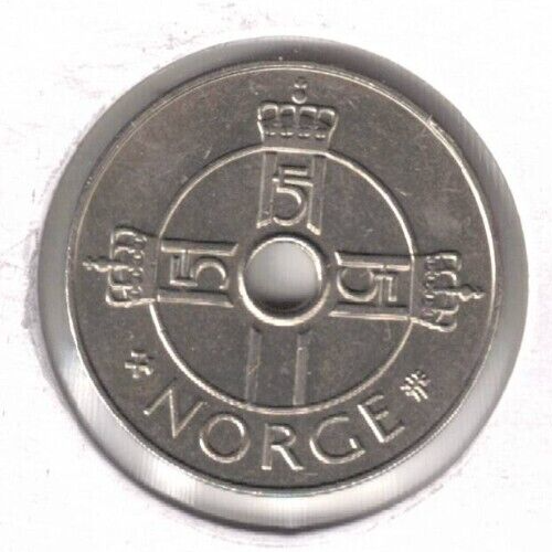 1997 Norway Harald V & Hylestad Stave Church Bird Circulated One Krone ...