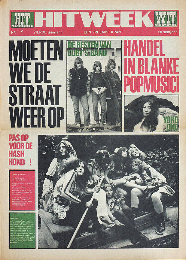 HITWEEK 24 JAN 1969 . YOKO ONO FRONT COVER . FLEETWOOD MAC . LED ...