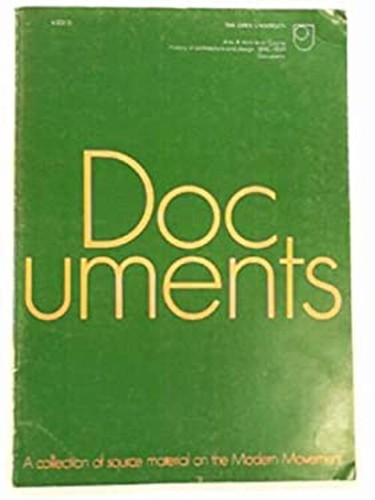 Documents, une Collection De Source Matière Sur Moderne Movement ...