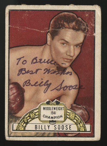 1951 TOPPS RINGSIDE #13 BILLY SOOSE AUTOGRAPHED CARD TO BRUCE HQ SIGNED MMA CARD | eBay