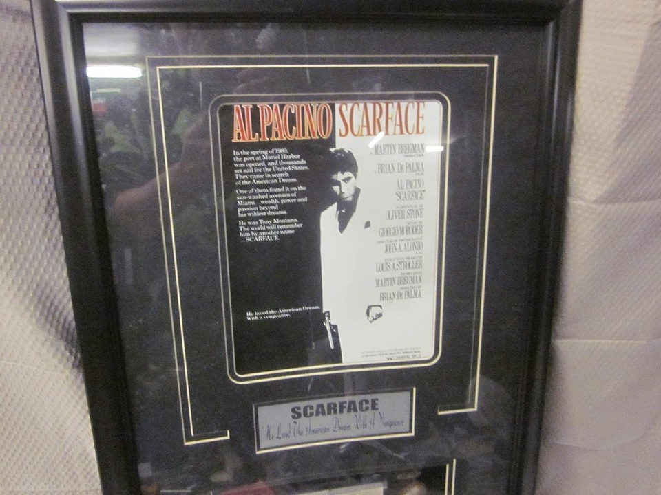 Al Pacino Scarface Framed Shadow Box 26.25" x 16.5" | eBay