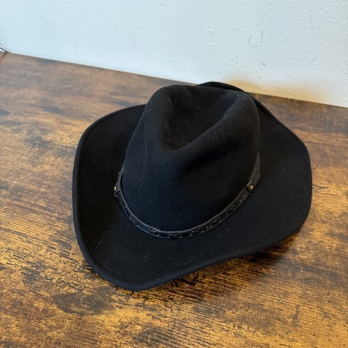 Pendleton Black 100% Wool Hat Size XL AB189 Western packable | eBay
