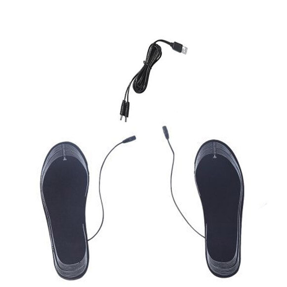 Heated Shoe Insoles USB Charging Thermal Electric Foot Toe Warmers Boot ...