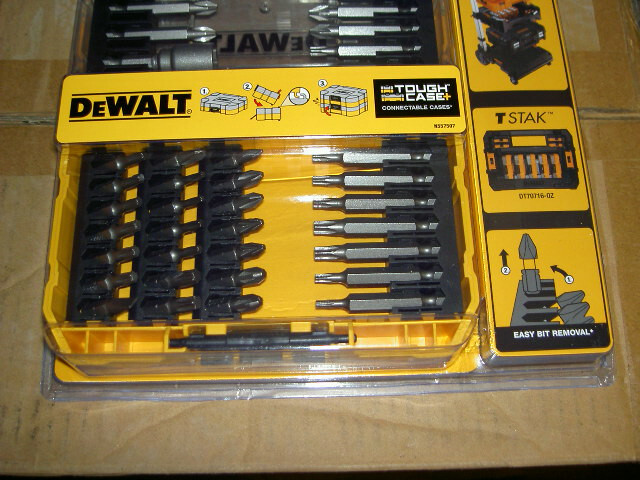 DeWalt DT70705-QZ Screwdriver Bit Set 40pc + TOUGHCASE Cordless Corded ...