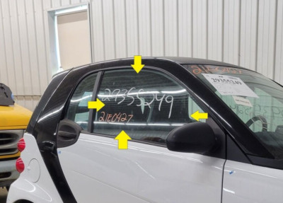 2008-2016 Smart Fortwo Front Side Window Front Passenger Right Door ...