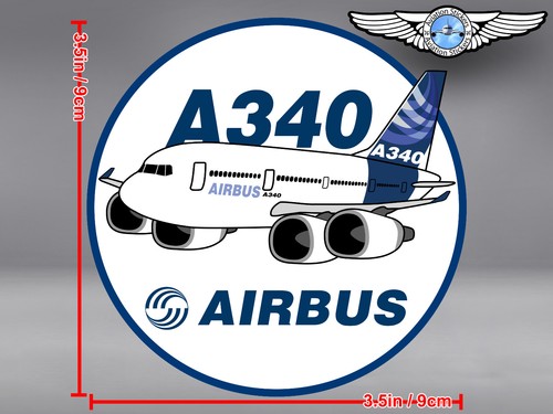 AIRBUS A340 A 340 PUDGY ROUND DECAL / STICKER | eBay