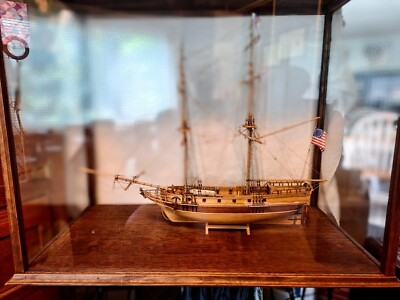 Blue Shadow US Navy Brig 1778 (built W/ Case And Stand | eBay
