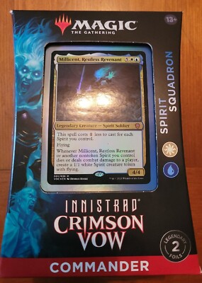 Magic: The Gathering Crimson Vow Spirit Squadron Commander Deck Card ...