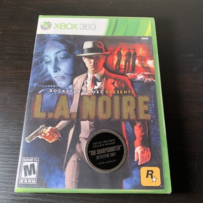 L. A. NOIRE XBOX 360 BEST BUY ROCKSTAR GAMES PRESENTS NEW SEALED US ...