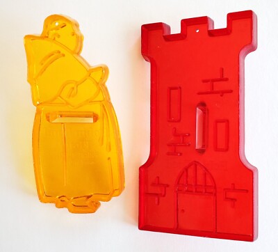 Lot of 2 Vintage Robin Hood Flour Cookie Cutters Friar Tuck + Castle ...