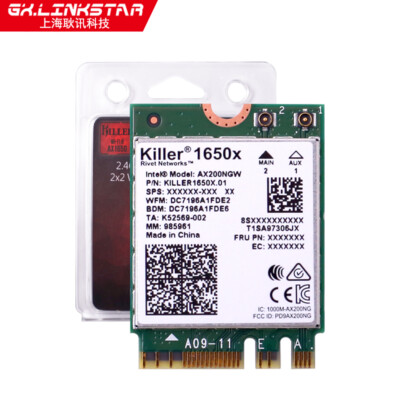 Killer 1650x Wi-Fi 6 AX200NGW Module Dual Band 2x2 Wi-Fi 6/11AX ...