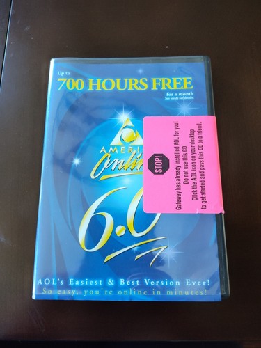 AOL 6.0 Gateway 700 Hours Free Installation Disk Sealed America Online ...