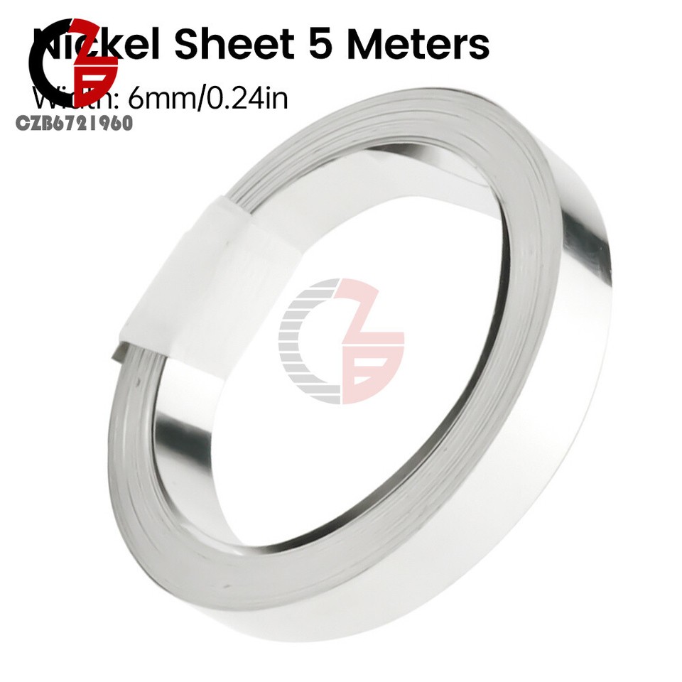 Nickel Plate Nickel Strip Tape 5m For 18650 26650 Li Battery Spot ...