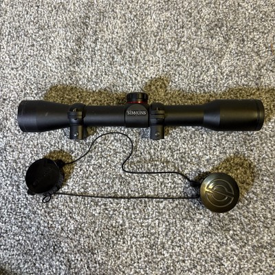 Simmons 22 Mag 4 x 32 Rimfire Hunting Riflescope With Scope Rings | eBay